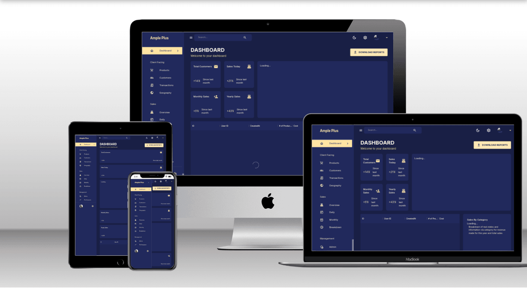 MERN Stack Admin Dashboard with Material UI and Recharts | mcwachira.com