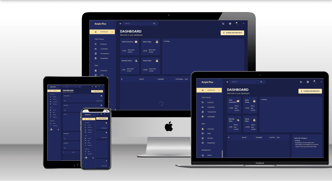 MERN Stack Admin Dashboard with Material UI and Recharts | mcwachira.com